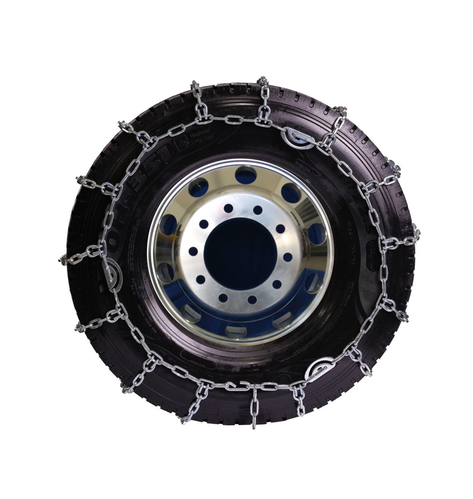 USA Wide Base (Super Single) Square Link Cam Semi Truck Tire Chains ...